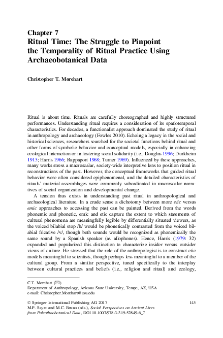 (PDF) Ritual Time: The Struggle to Pinpoint the Temporality of Ritual ...