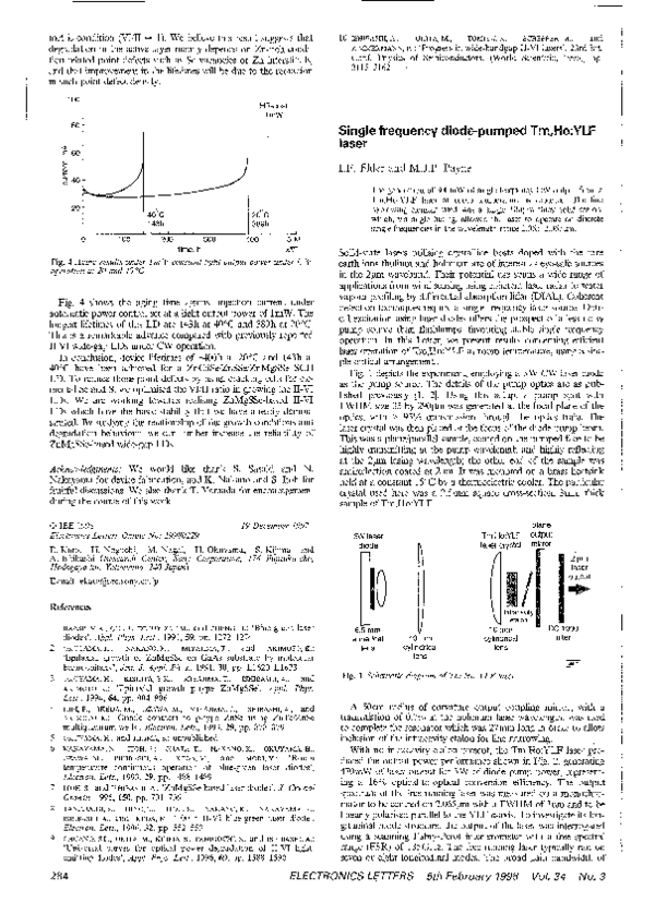 (PDF) Single frequency diode-pumped Tm,Ho:YLF laser