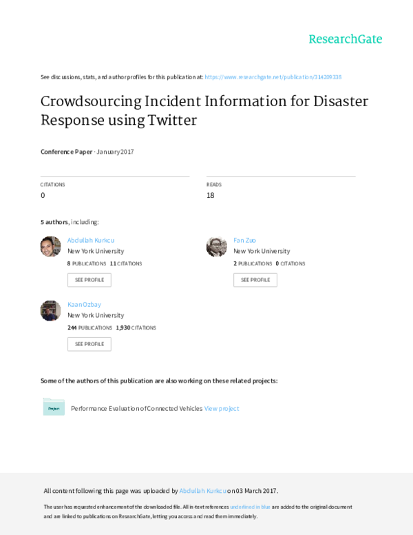 (PDF) Tweedr: Mining twitter to inform disaster response. ISCRAM ...