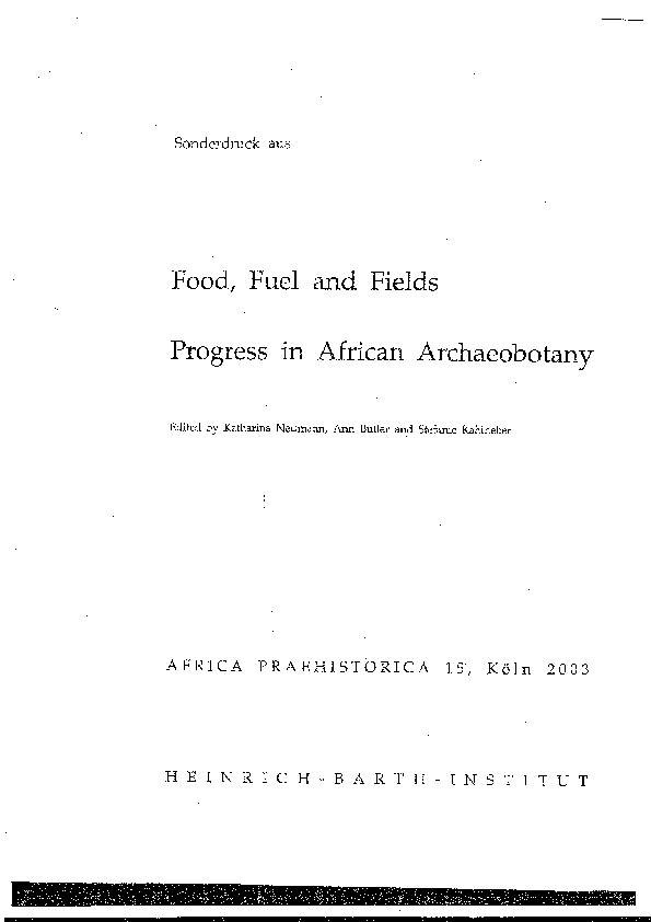 (PDF) Ethnoarchaeology in the Moroccan Jebala (Western Riff): Wood and ...