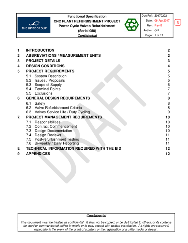 (PDF) Functional Specification CNC PLANT REFURBISHMENT PROJECT Power ...