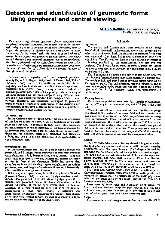 (PDF) Detection and identification of geometric forms using peripheral ...