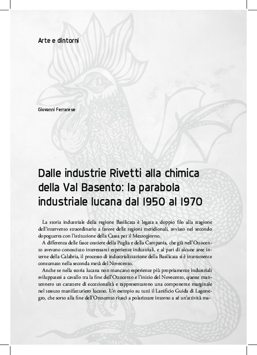 (PDF) Dalle industrie Rivetti alla chimica della Val Basento: la ...