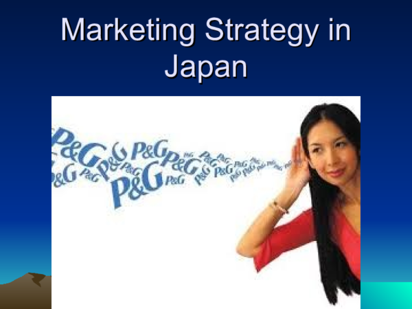 (PPT) Marketing Strategy in Japan