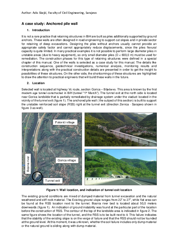 (PDF) A case study: Retaining wall founded on counterforts | Adis ...