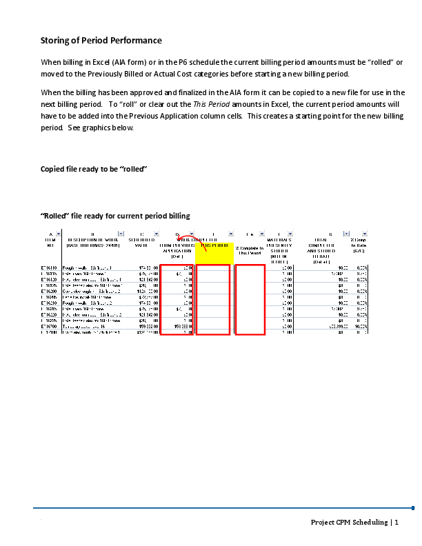(PDF) Primavera P6 Storing of Period Performance