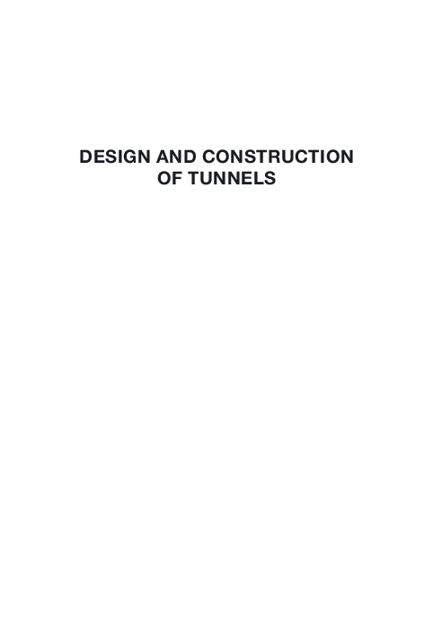 (PDF) DESIGN AND CONSTRUCTION OF TUNNELS