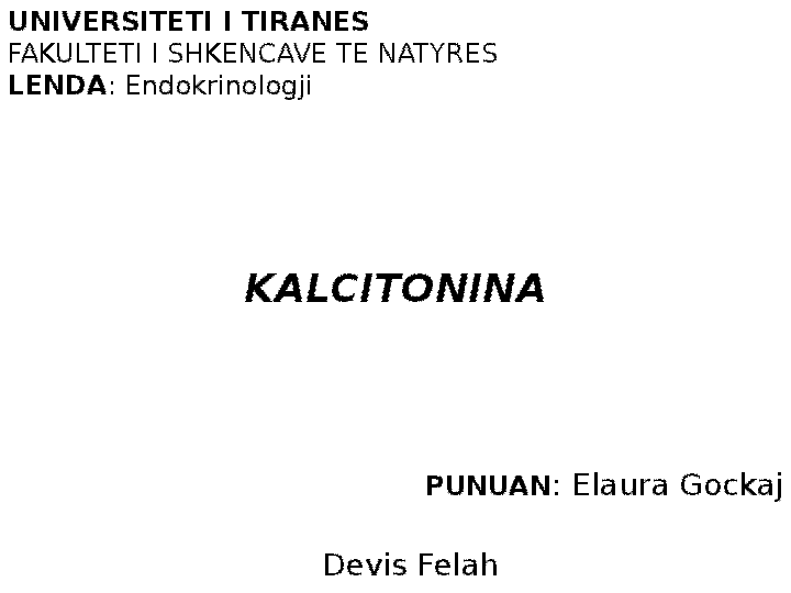 (PPT) Kalcitonina