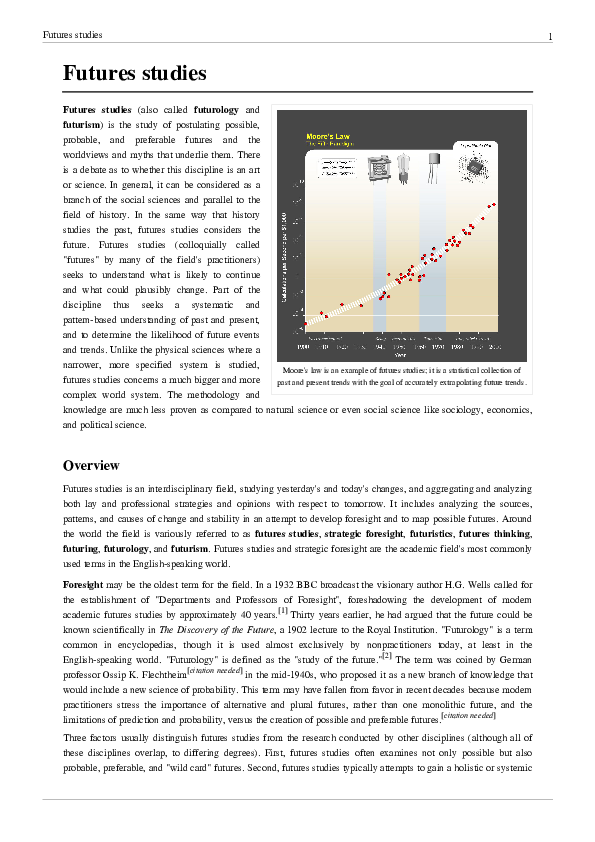 (PDF) Futures studies