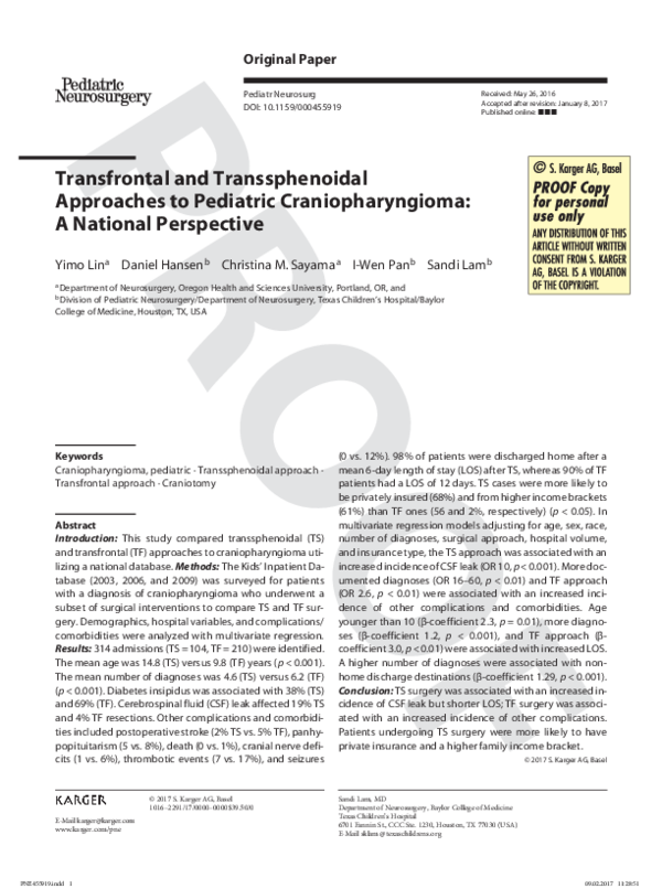 (PDF) transfrontal versus transsphenoidal - PNE.pdf | Sandi Lam ...