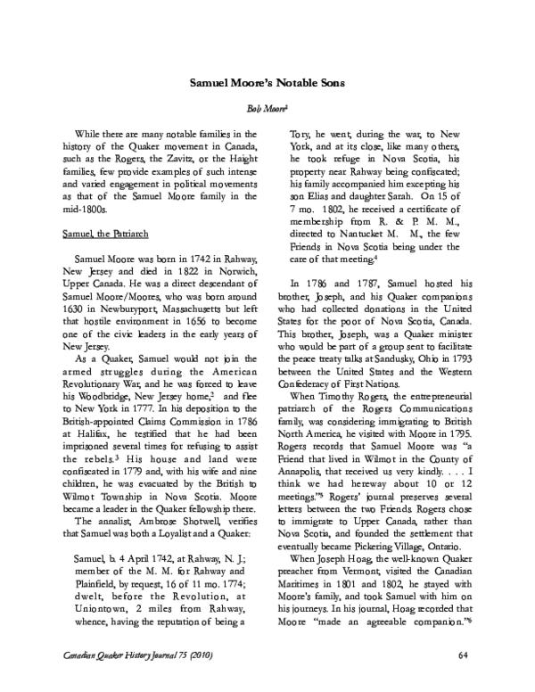 (PDF) Samuel Moore's Notable Sons | bob moore - Academia.edu