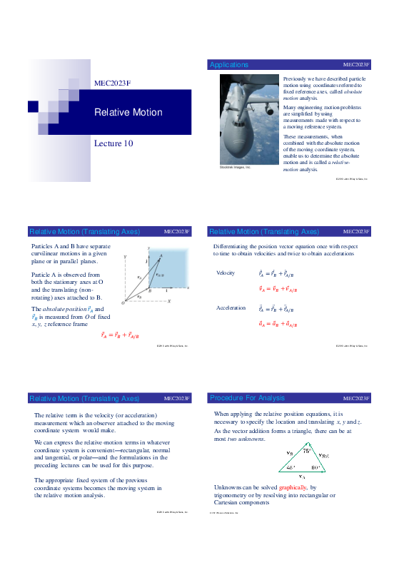 (PDF) Relative Motion
