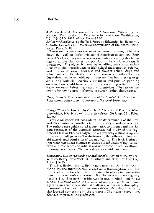 (PDF) A Nation at Risk: The Imperative for Educational Reform