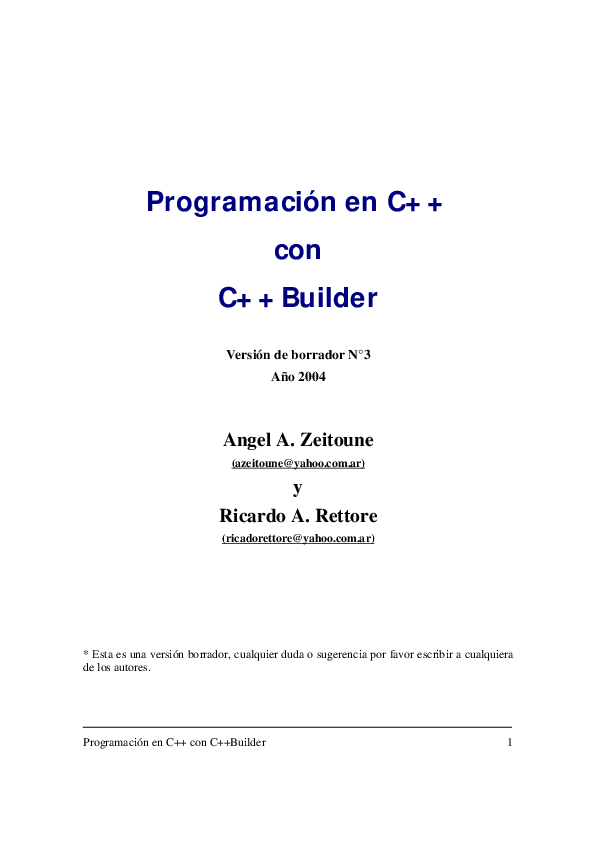 (PDF) Programacion en C Builder