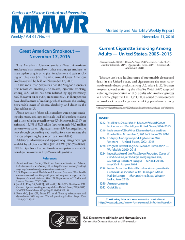 (PDF) Morbidity and Mortality Weekly Report | Saida Sharapova and Mary ...