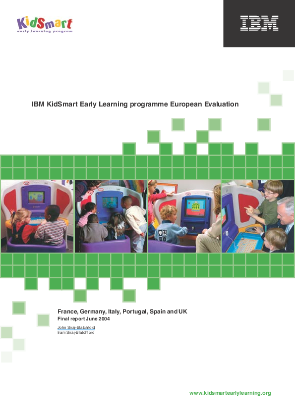(PDF) IBM KidSmart Early Learning programme European Evaluation