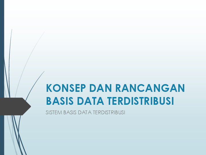 (PDF) KONSEP DAN RANCANGAN BASIS DATA TERDISTRIBUSI