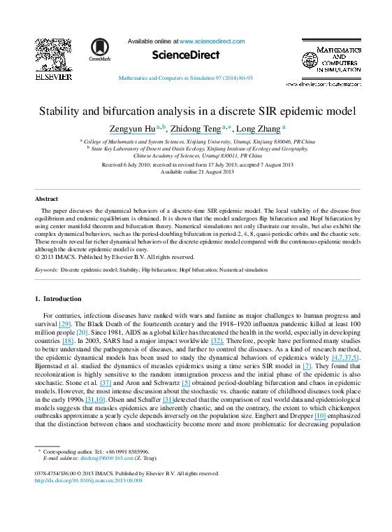 (PDF) Stability and bifurcation analysis of a discrete predator–prey model with nonmonotonic ...