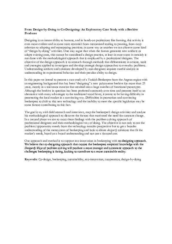 (PDF) From Design-by-Doing to Co-Designing: An Exploratory Case Study ...