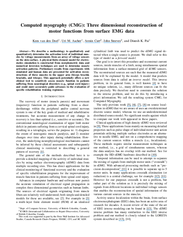 (PDF) Computed myography (CMG): three dimensional reconstruction of ...