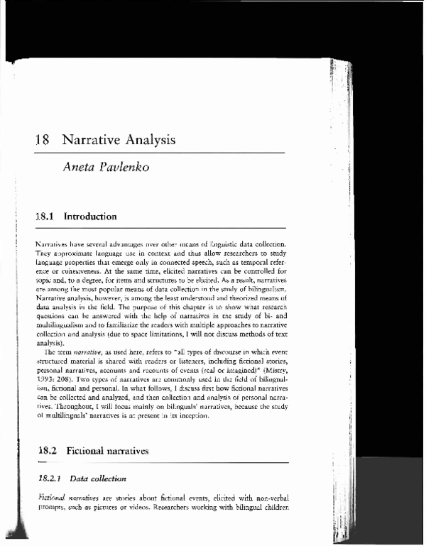 (PDF) Narrative Analysis (2008)