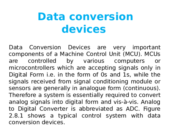 (PPT) Data Conversion Devices
