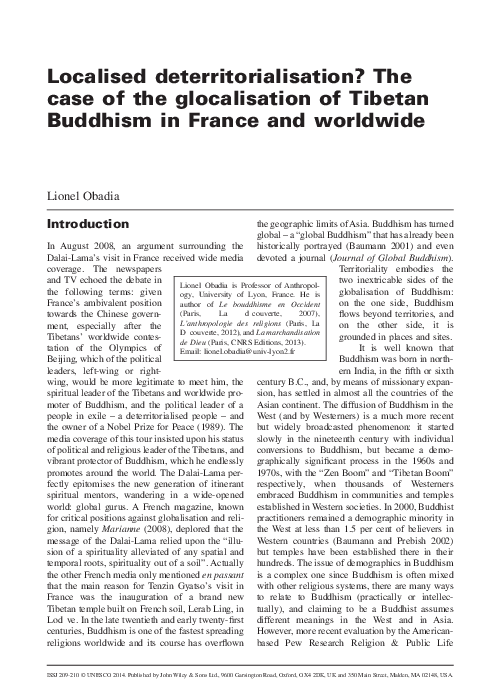 (PDF) Localised deterritorialisation? The case of the glocalisation of ...