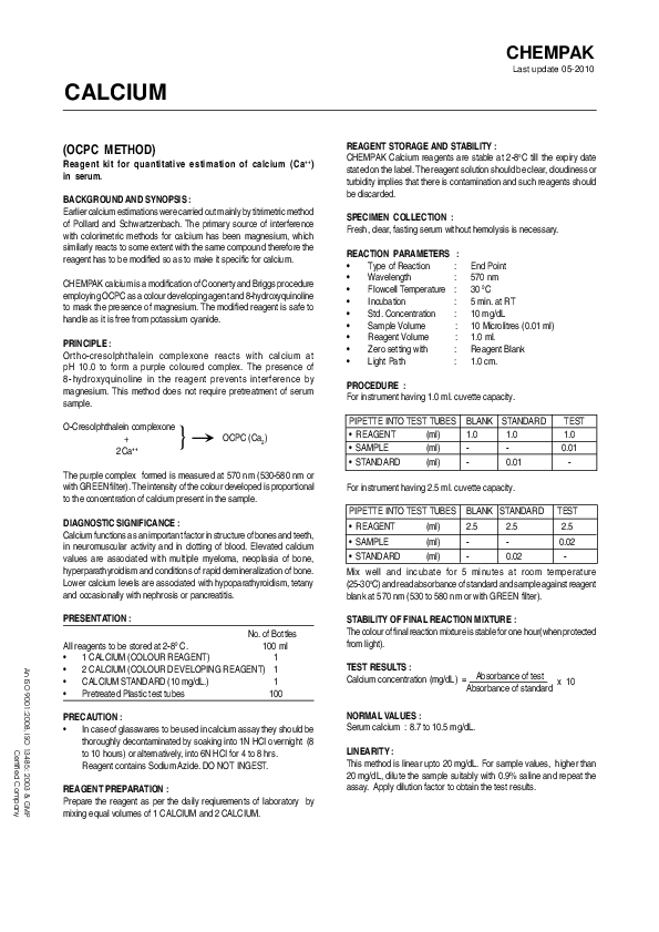 PDF Télécharger ion calcium ca2+ Gratuit PDF | PDFprof.com