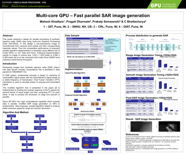 (PDF) Multi-core GPU – Fast parallel SAR image generation