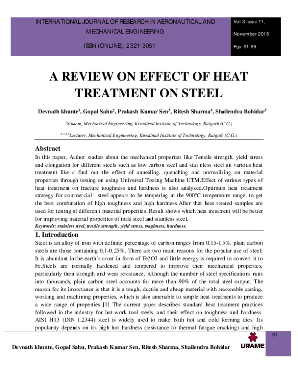 (PDF) INTERNATIONAL JOURNAL OF RESEARCH IN AERONAUTICAL AND MECHANICAL ...