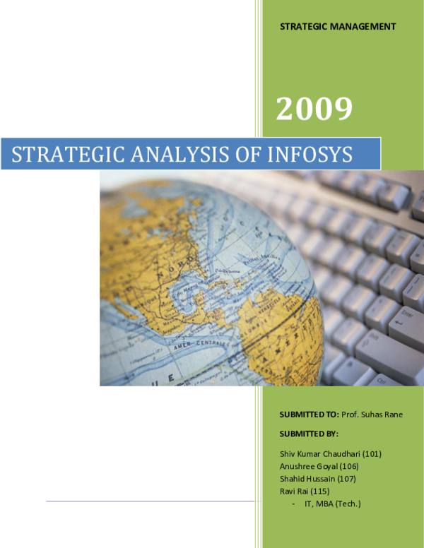 (PDF) STRATEGIC ANALYSIS OF INFOSYS
