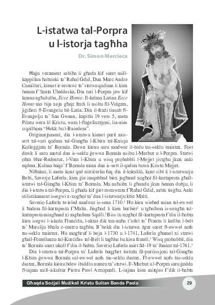 (PDF) L-Istatwa tal-Porpra u l-Istorja Tagħha