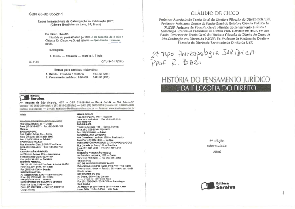 (PDF) Claudio de cicco historia do pensamento juridico e da filosofia ...