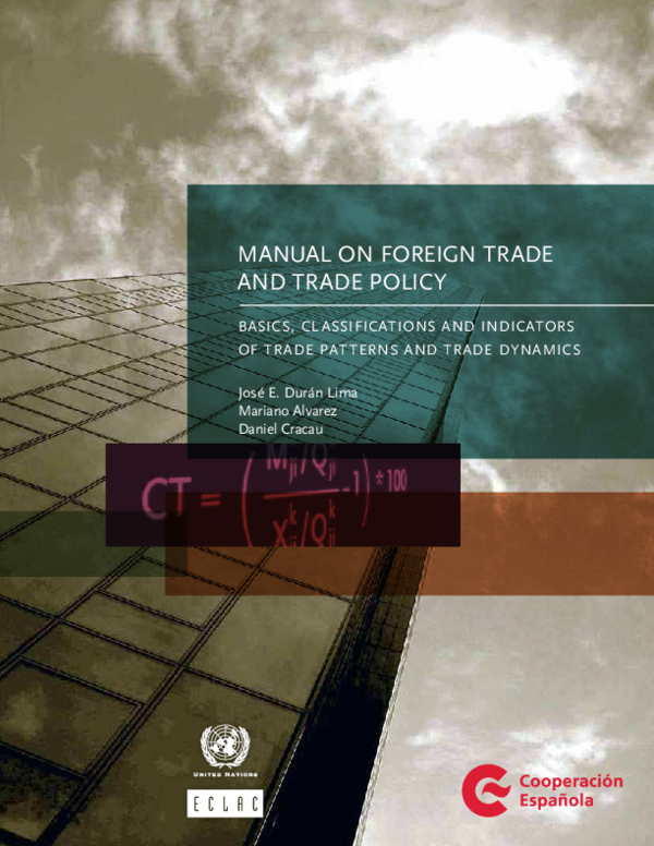 (PDF) Manual on foreign trade and trade policy: Basics, classifications ...
