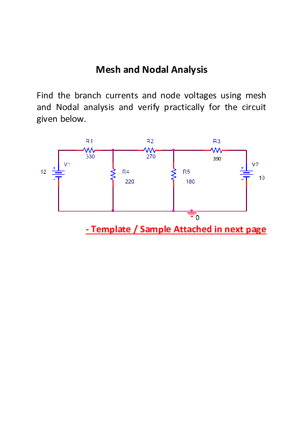 (PDF) Mesh and Nodal Analysis