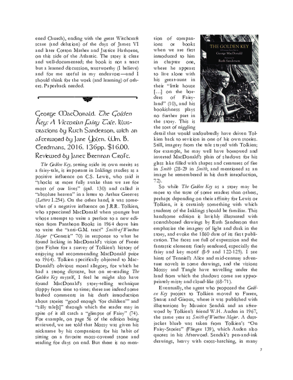 (PDF) Review of The Golden Key by George MacDonald