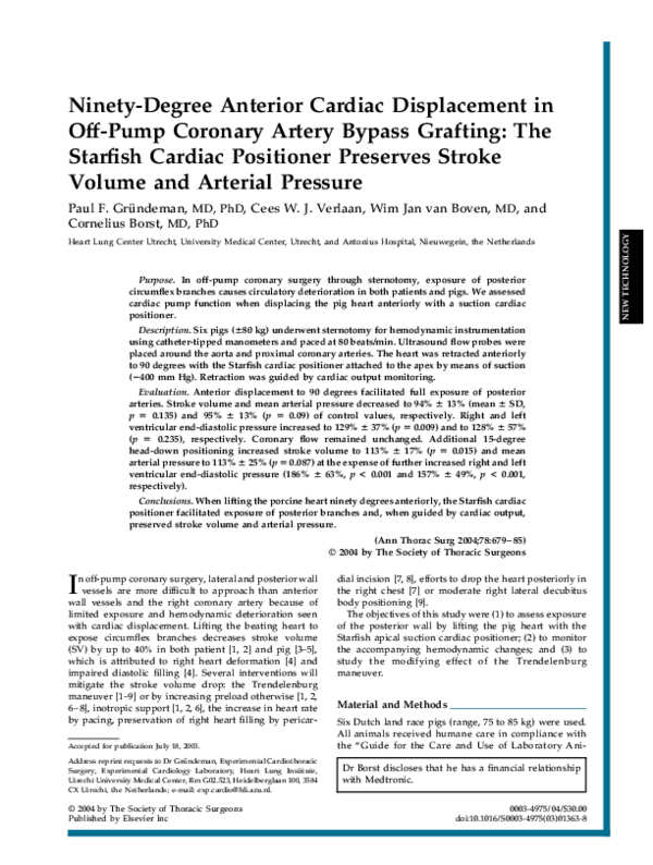 (PDF) Ninety-degree anterior cardiac displacement in off-pump coronary ...