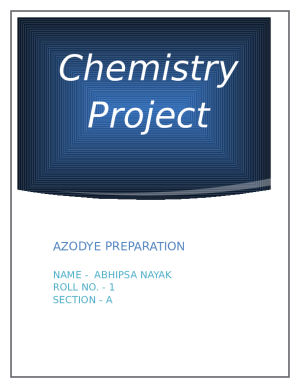 (DOC) AZO DYE PROJECT (1)