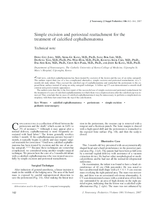 (PDF) Simple excision and periosteal reattachment for the treatment of ...