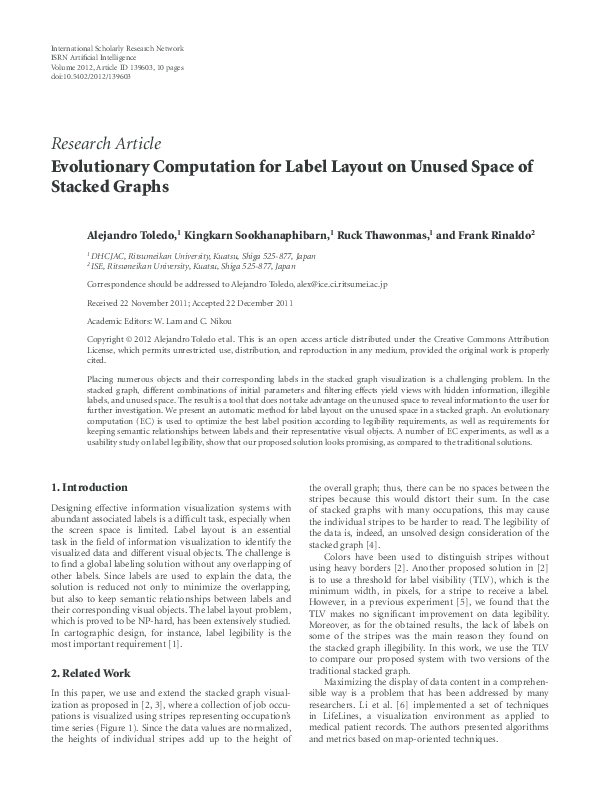 (PDF) Evolutionary Computation for Label Layout on Unused Space of ...