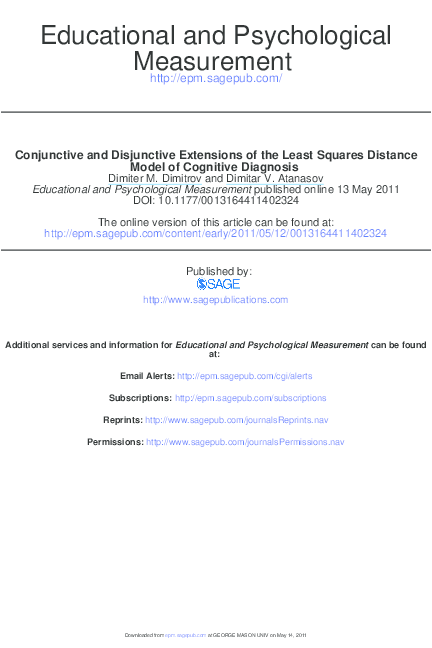 (PDF) Conjunctive and Disjunctive Extensions of the Least Squares ...