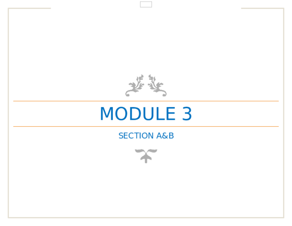 Doc Module 3 Section Aandb