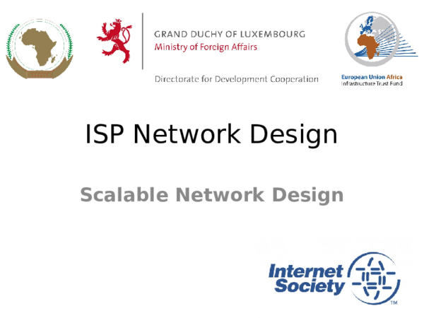 (PPT) ISP Network Design