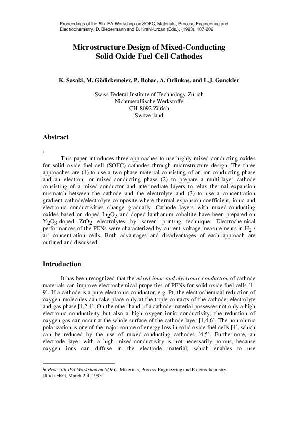 (PDF) Microstructure Design of Mixed-Conducting Solid Oxide Fuel Cell ...