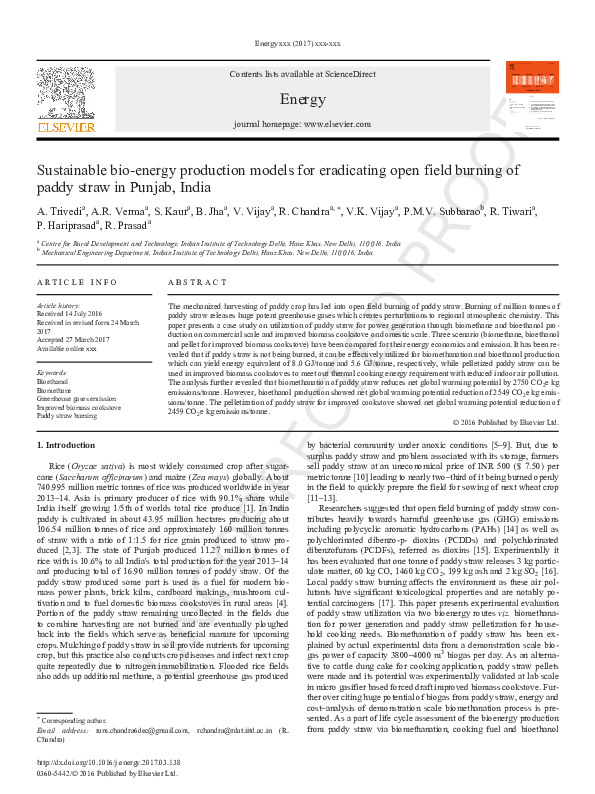 (PDF) Sustainable bio-energy production models for eradicating open ...