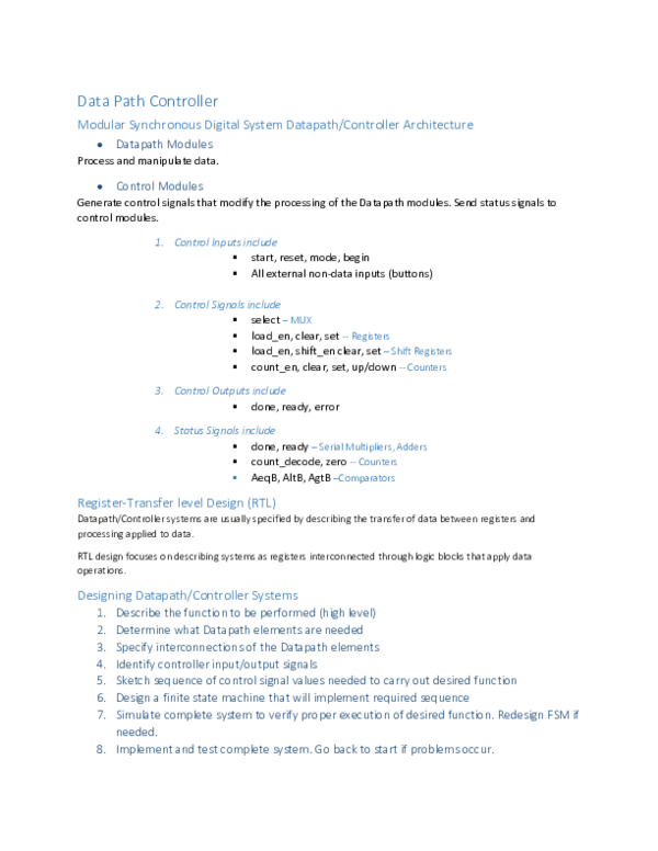 (PDF) Data Path Controller