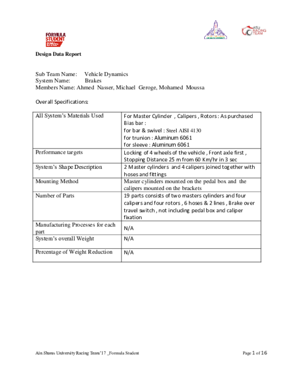 (PDF) Design Data Report