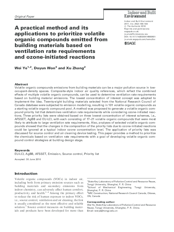 (PDF) A practical method and its applications to prioritize volatile ...