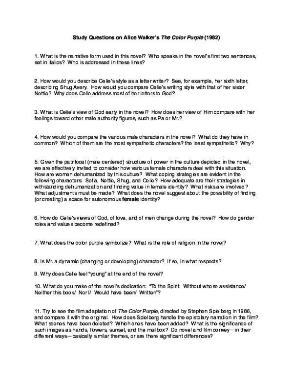 The Flowers By Alice Walker Questions | Best Flower Site