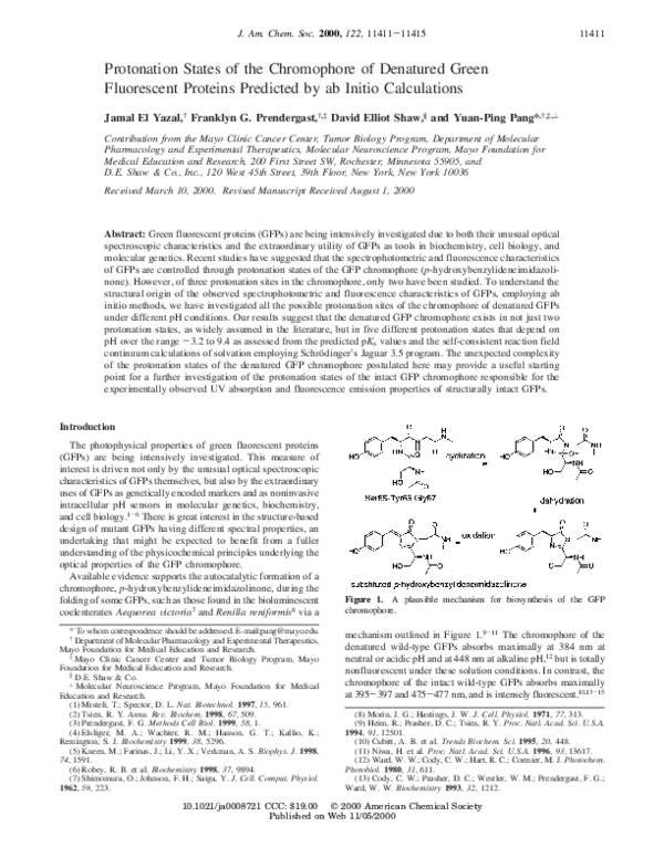 (PDF) Absorption and fluorescence spectra of the neutral and anionic ...
